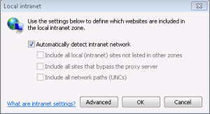 Local Intranet zone in Internet Explorer, IE8, explained for sysadmins ...
